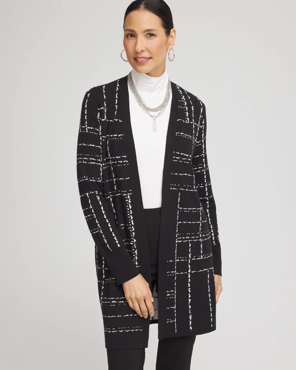 Black & White Check Cardigan | Chico's