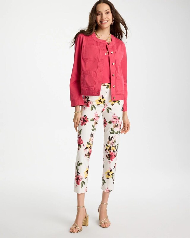 Brigitte™ Slim Mari Bloom Crop | Chico's