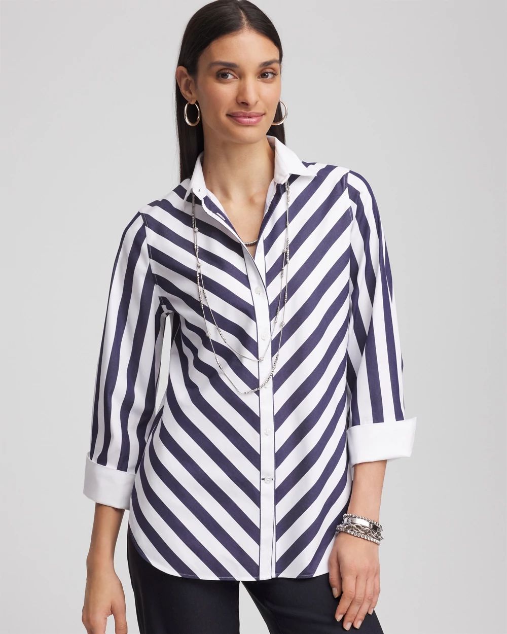 No Iron™ Striped Shirt | Chico's