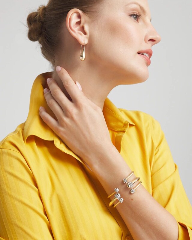 Mixed Metal Flex Cuff Bracelet | Chico's