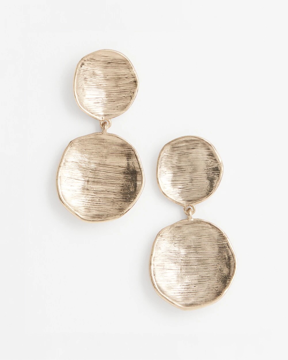 Gold Tone Disc Drop Earrings | Chico's