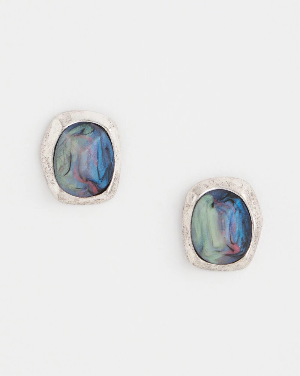 Blue & Silver Gem Stud Earrings | Chico's