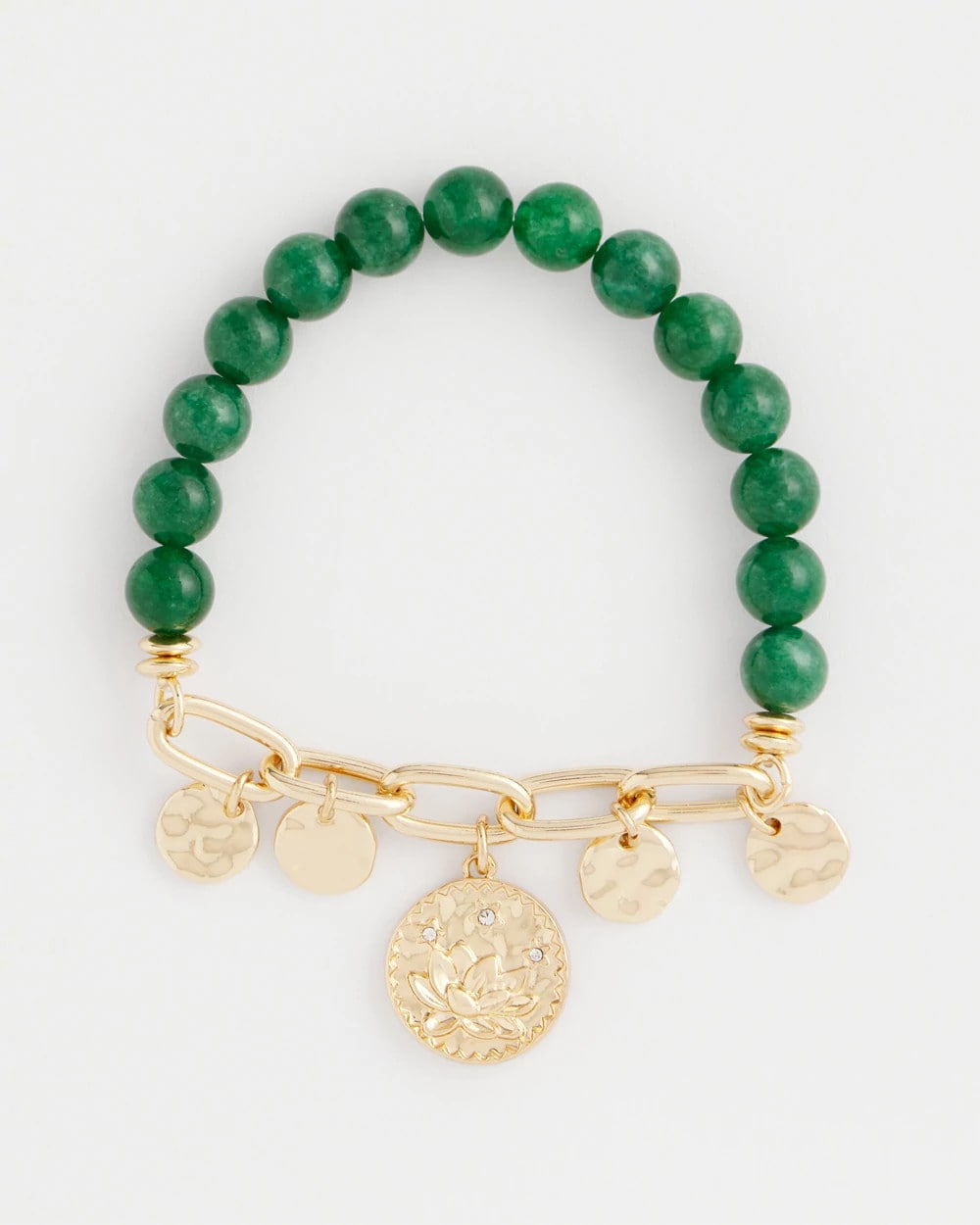 Green Jade Stone Charm Bracelet | Chico's