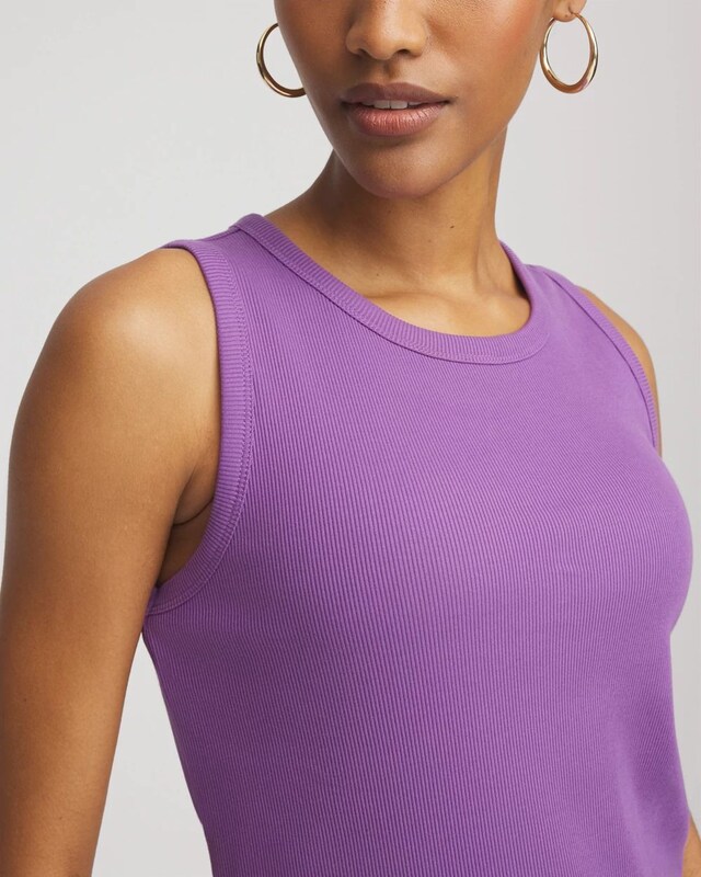 Ribbed High Neck Tank | Chico's