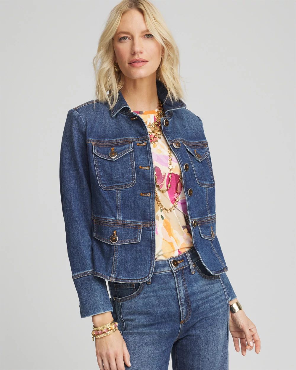 Peplum Jean Jacket | Chico's