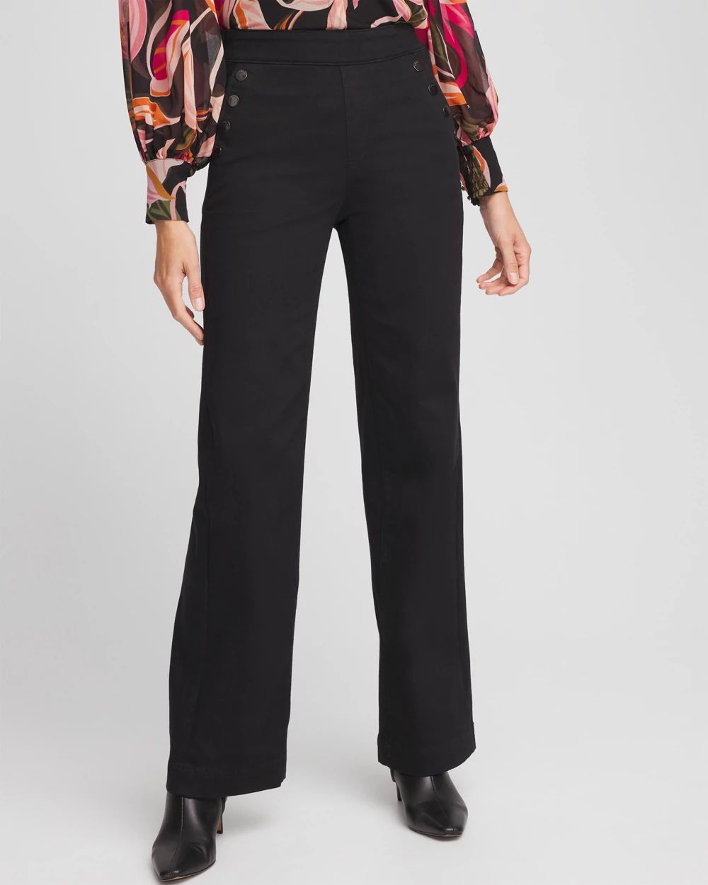 Pull-On Wide Leg Ankle Jeans | Chico's