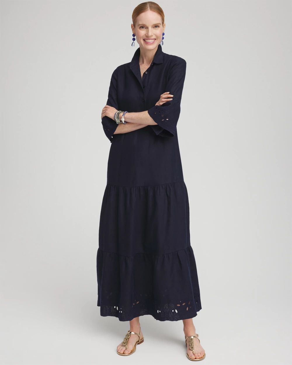 Linen Embroidered Sundress | Chico's