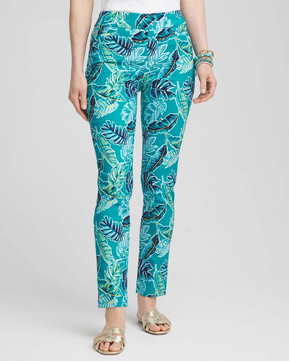 Brigitte™ Tropical Pull-On Ankle Pants | Chico's
