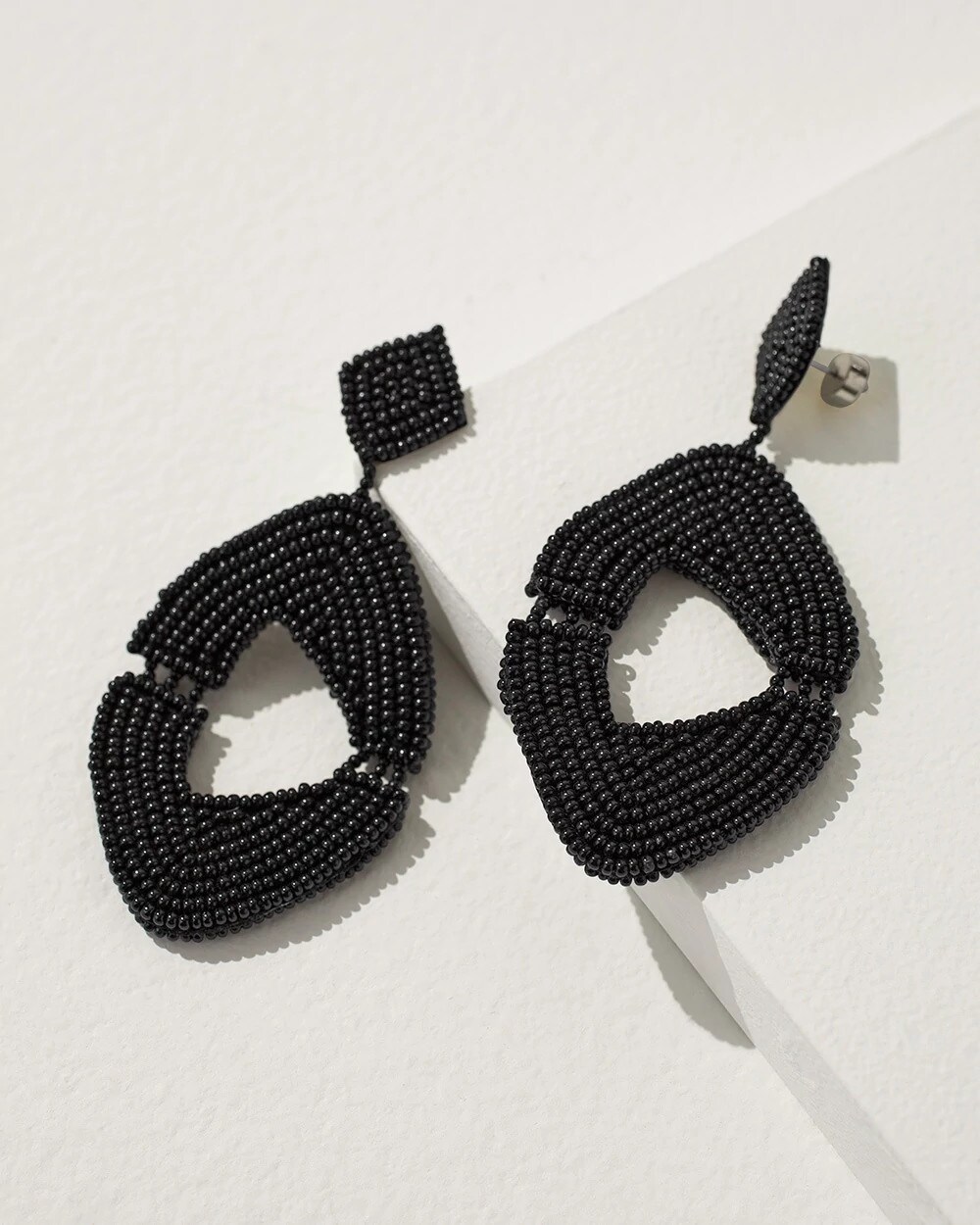 Black Seed Bead Drop Earrings | Chico's