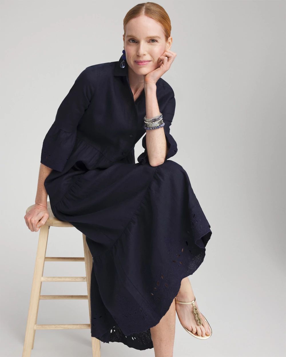 Linen Embroidered Sundress | Chico's