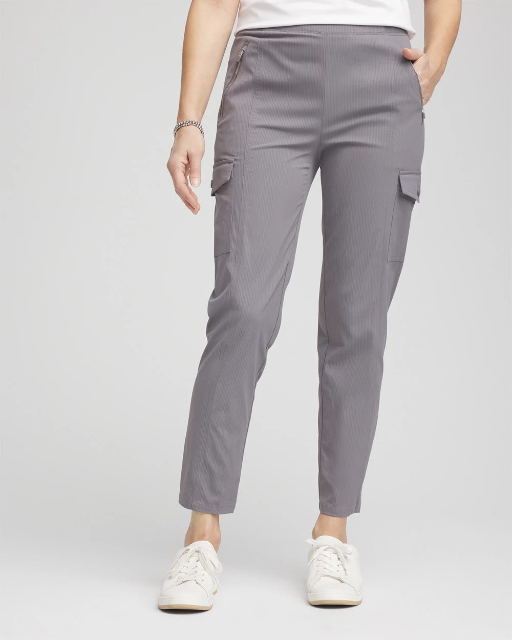 Zenergy® Striped Cargo Ankle Pants | Chico's