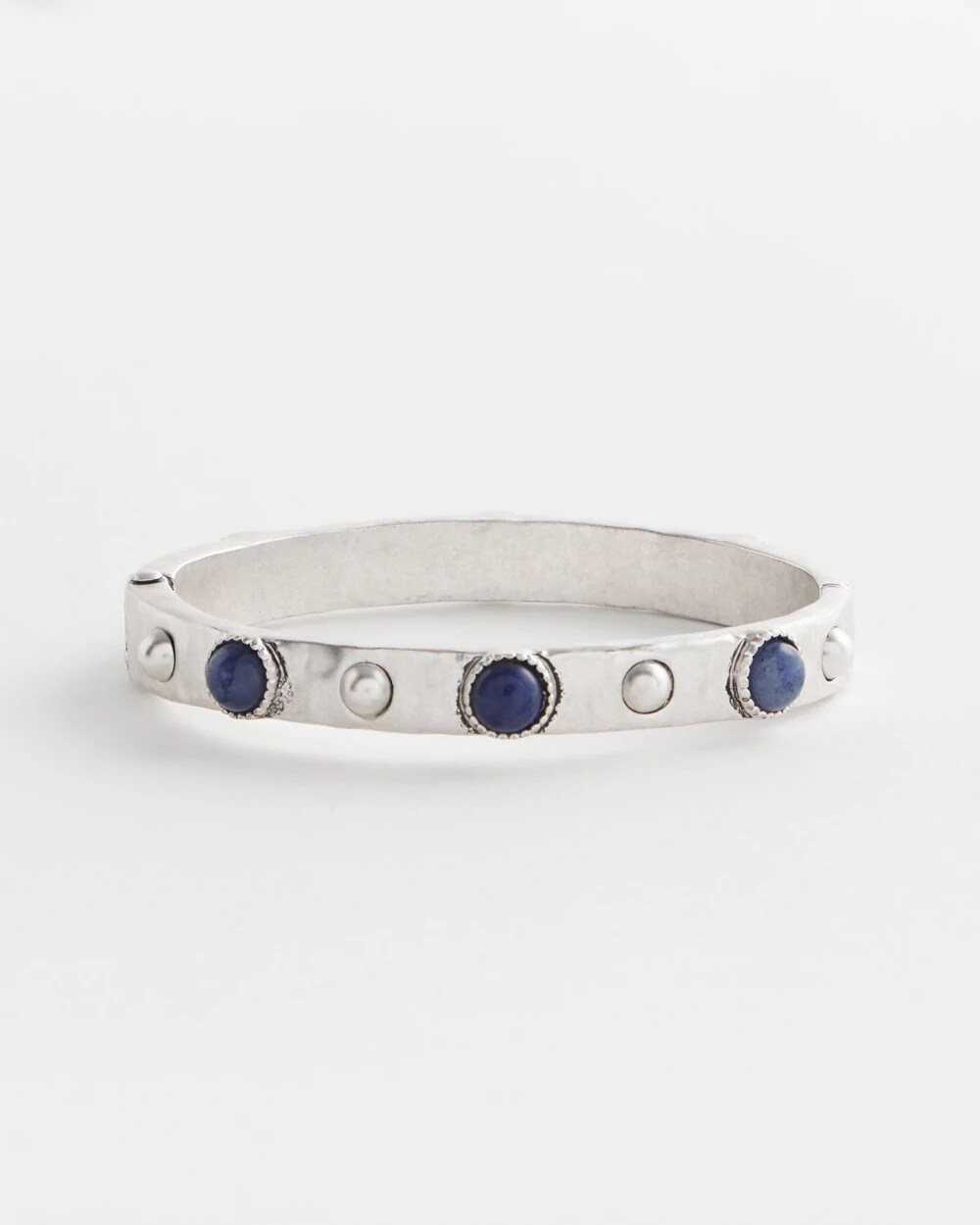 Blue Cab Stone Hinge Bangle Bracelet | Chico's
