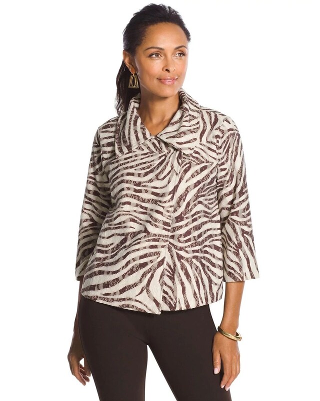 Zee Zebra-Print Cardigan | Chico's