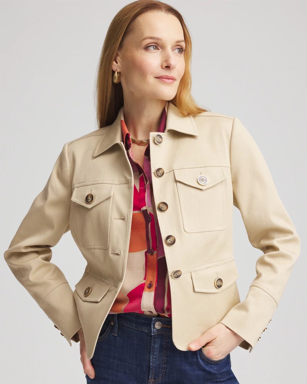 Twill Safari Jacket | Chico's