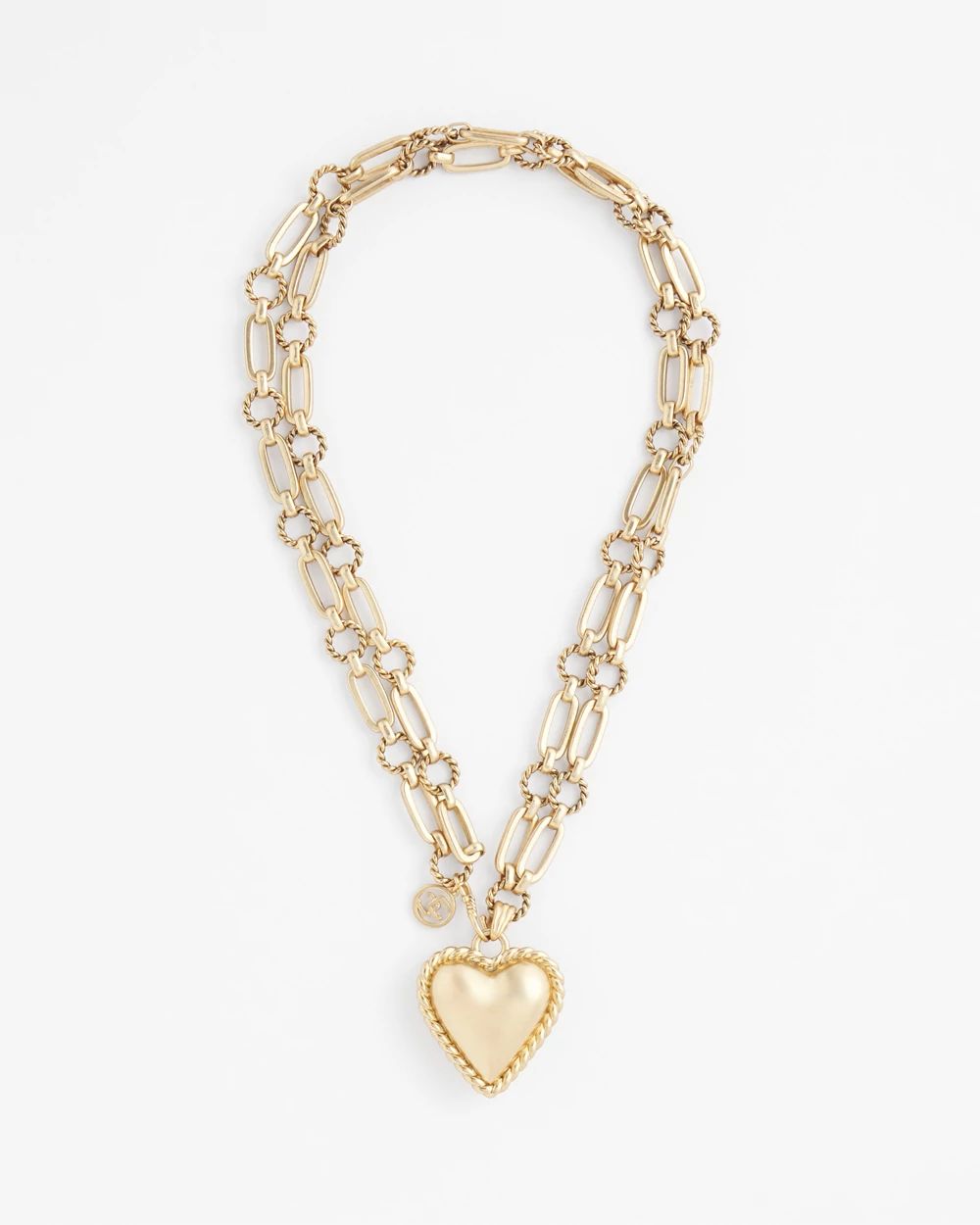 Gold-Tone Heart Necklace | Chico's