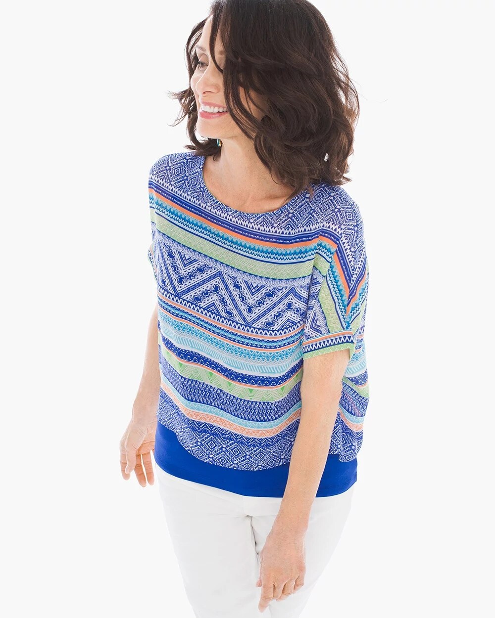 Textured Borders Two-in-One Top | Chico's
