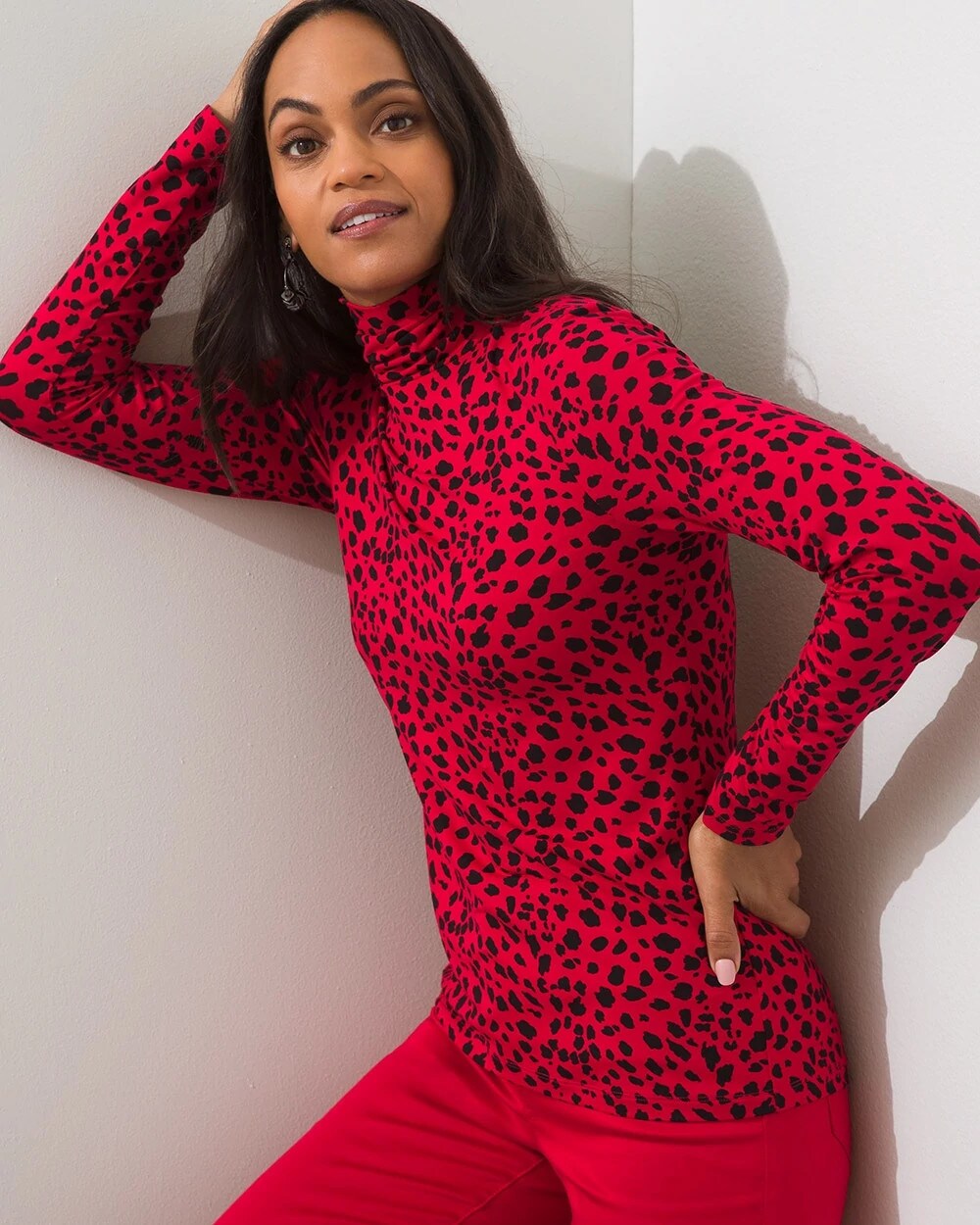 Touch of Cool Warm Cheetah Turtleneck | Chico's
