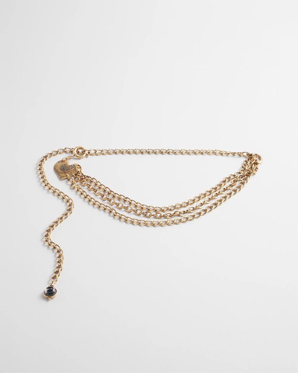 Embellished Heart Chain Belt | Chico's
