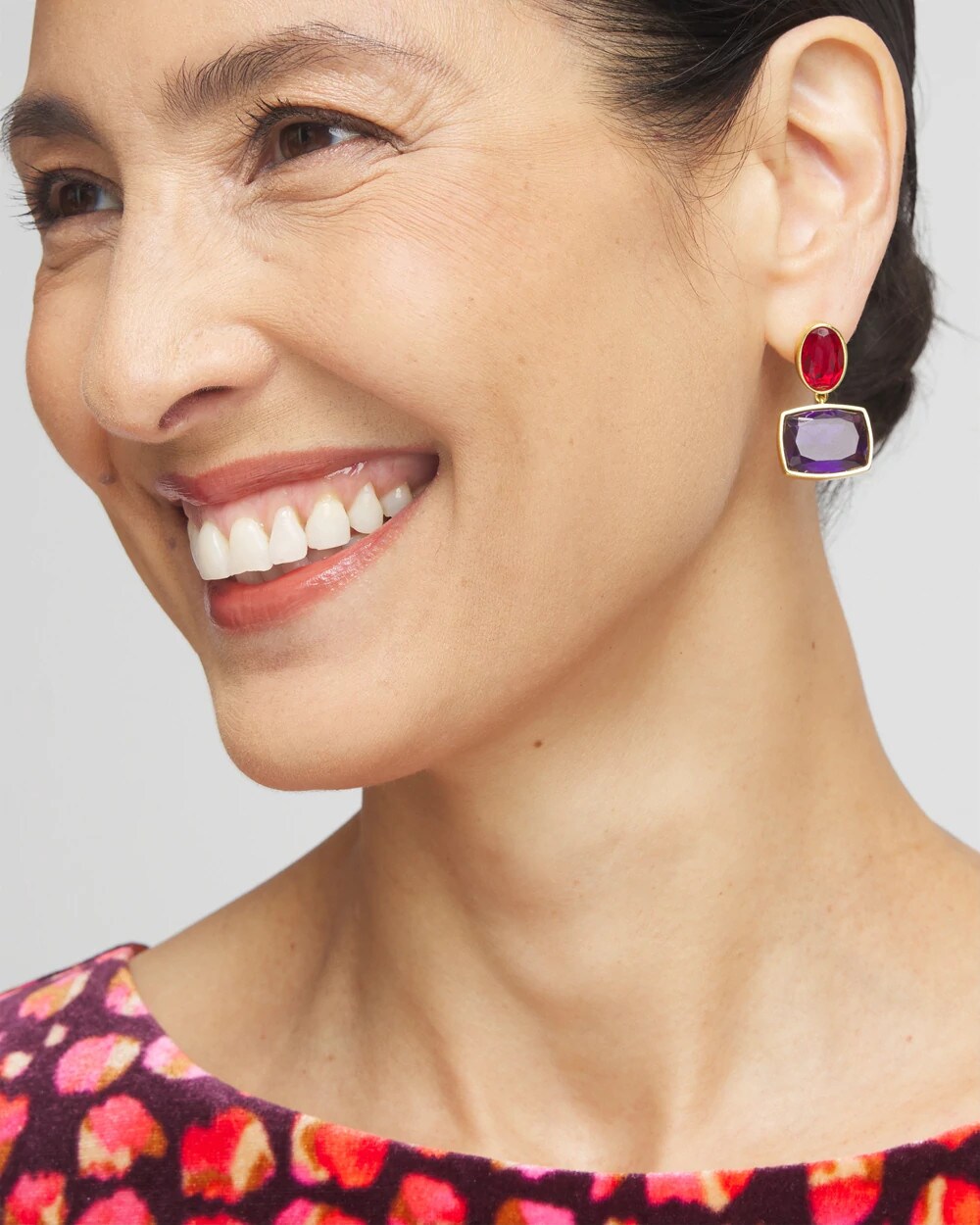 No Droop™ Purple Double Drop Earrings | Chico's