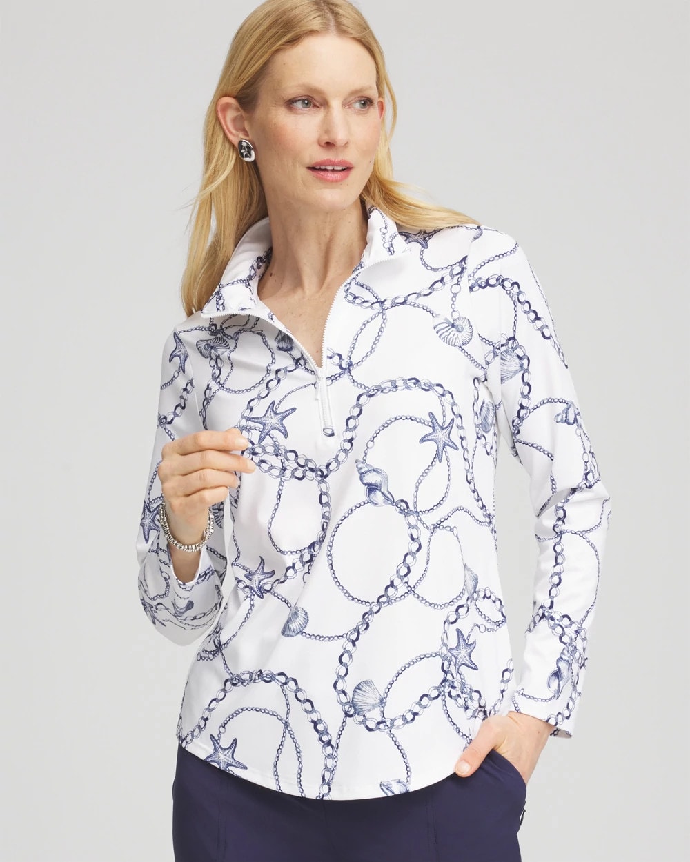 Zenergy® UPF Knit Mockneck Golf Top | Chico's