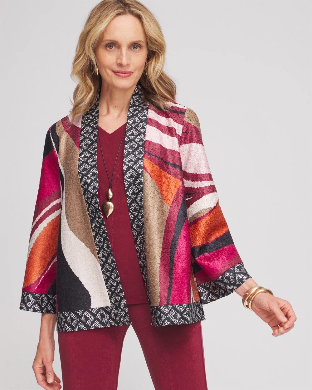Travelers™ Collection Reversible Marble Crushed Jacket | Chico's