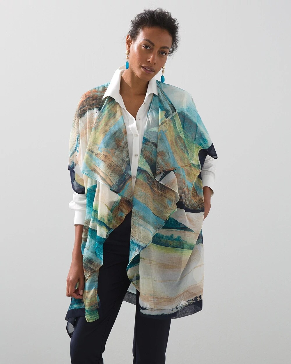 Watercolor Duster Ruana | Chico's