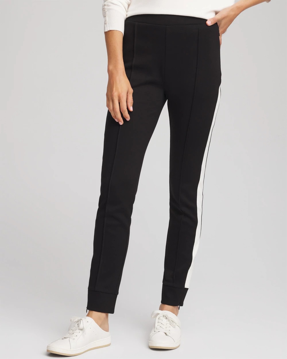 Zenergy® Double-Knit Contrast Ankle Pants | Chico's