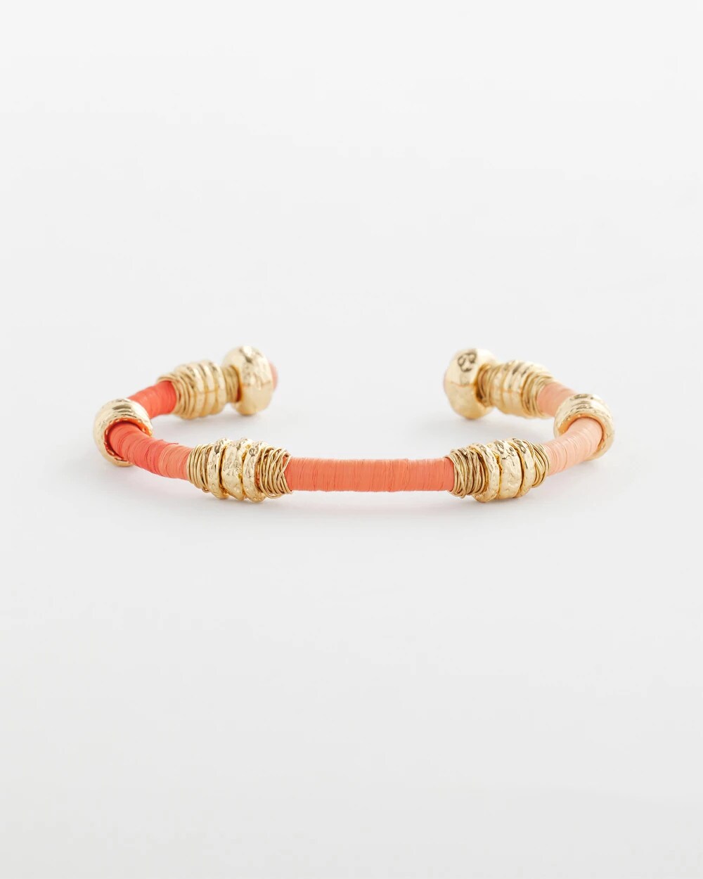 Aventurine Stone Raffia-Wrapped Cuff | Chico's