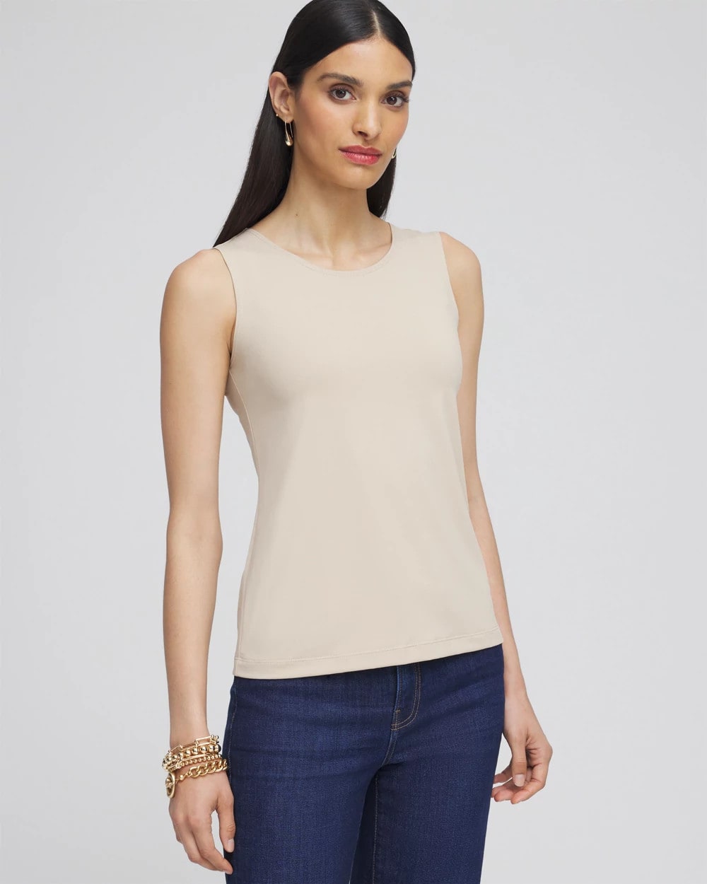 High Neck Microfiber Tank | Chico's
