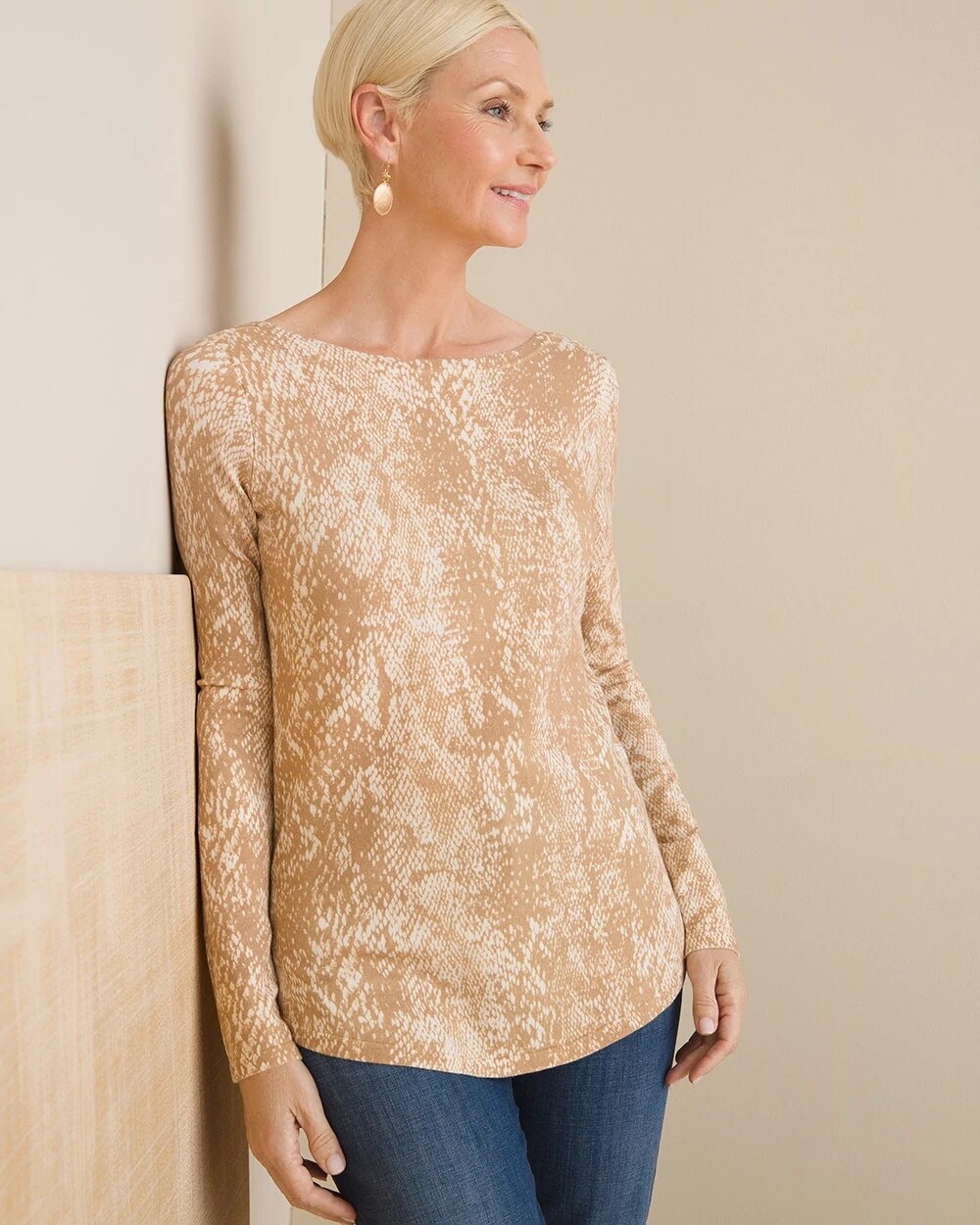 Snake-Print Sweater | Chico's