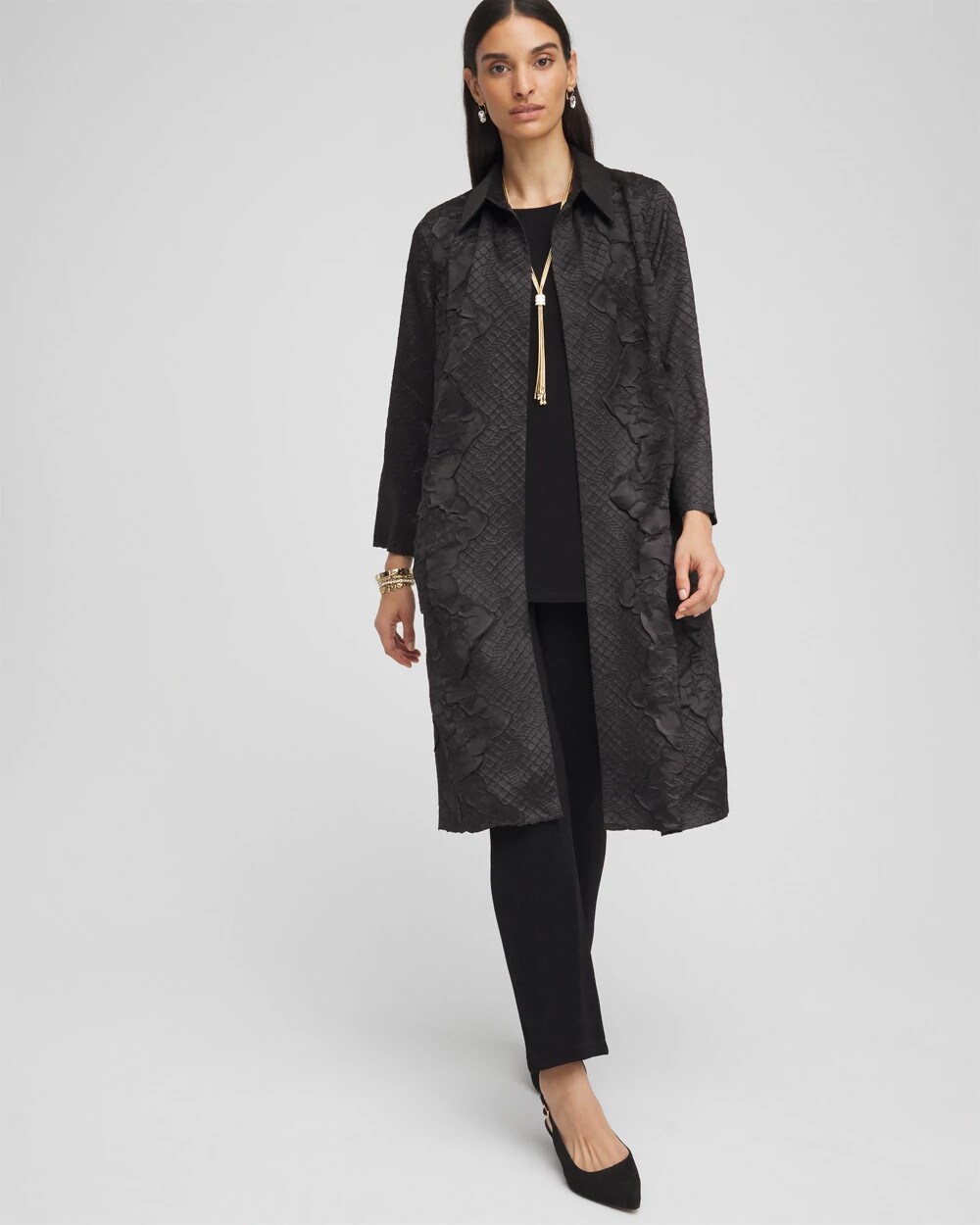 Travelers™ Collection Reptile Print Crushed Duster | Chico's