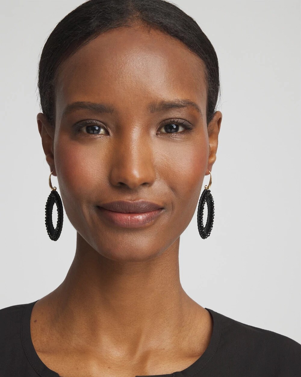 No Droop™ Black Navette Earrings | Chico's