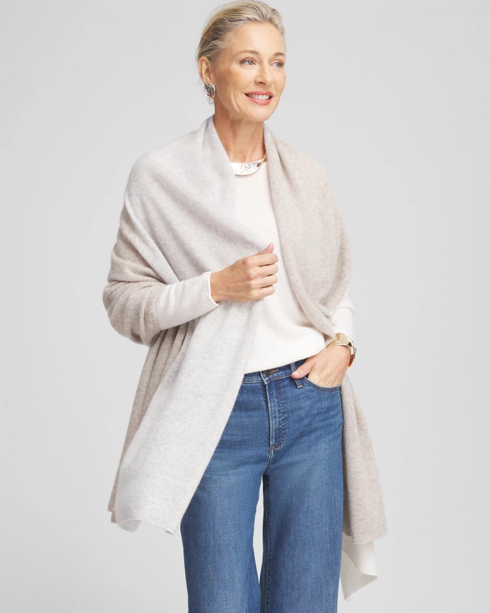 Colorblock Cashmere Wrap | Chico's