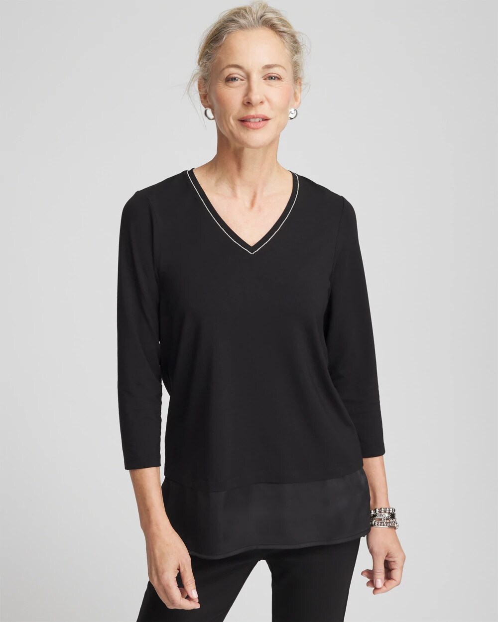 Caviar Satin Mix Tunic | Chico's