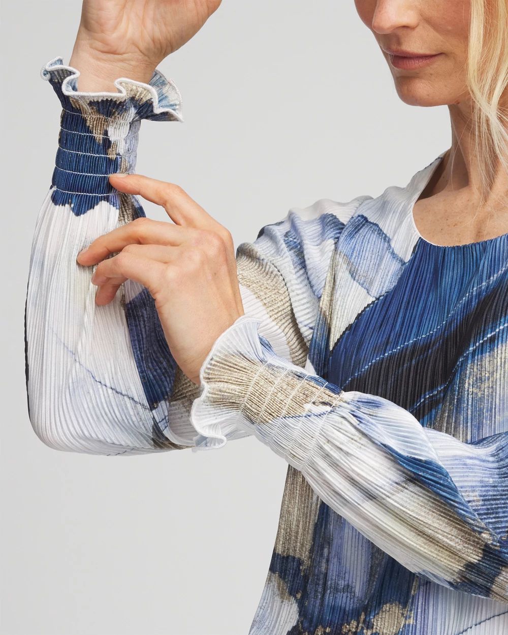 Foil Ocean Print Crinkle Top | Chico's
