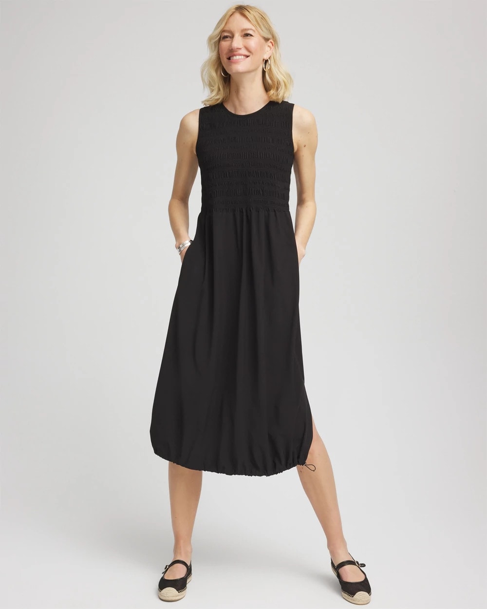 Zenergy® UPF Smocked Midi Dress | Chico's