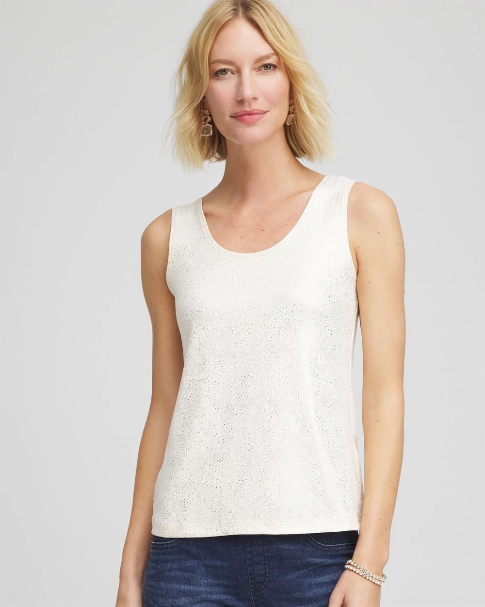 Foiled Microfiber Tank | Chico's