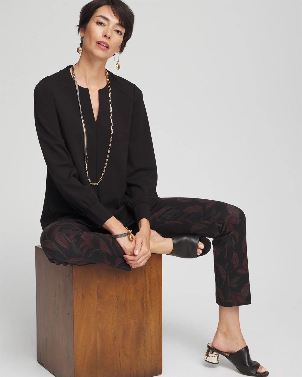 Ponte Notch Neck Tunic | Chico's