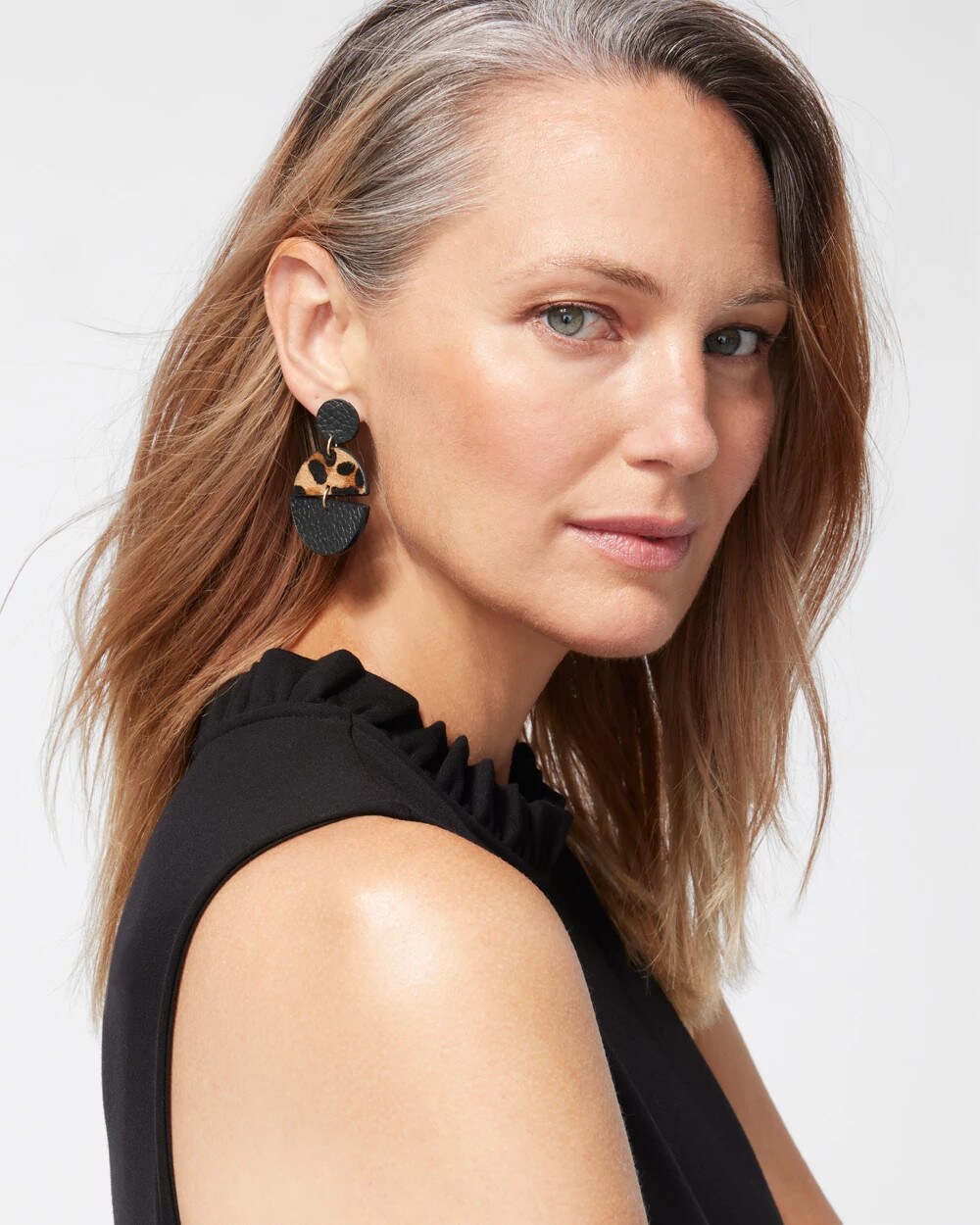 Animal Print Leather Earrings | Chico's