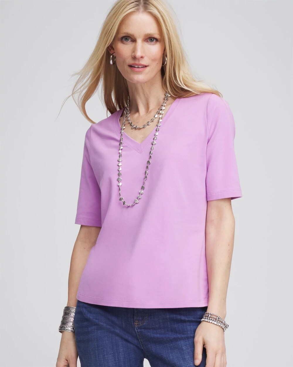 Elbow-Sleeve Perfect Tee | Chico's