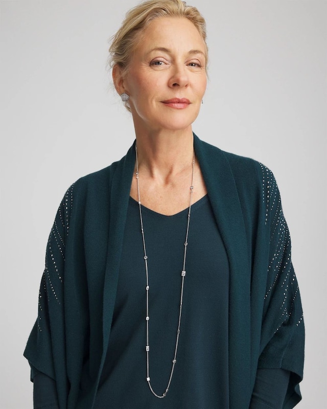 Fine Crystal Long Chain Necklace | Chico's