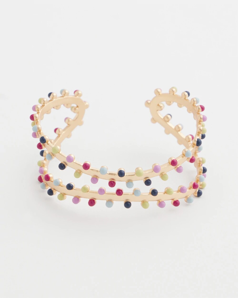 Flexible Gold-Tone Rainbow Cuff | Chico's
