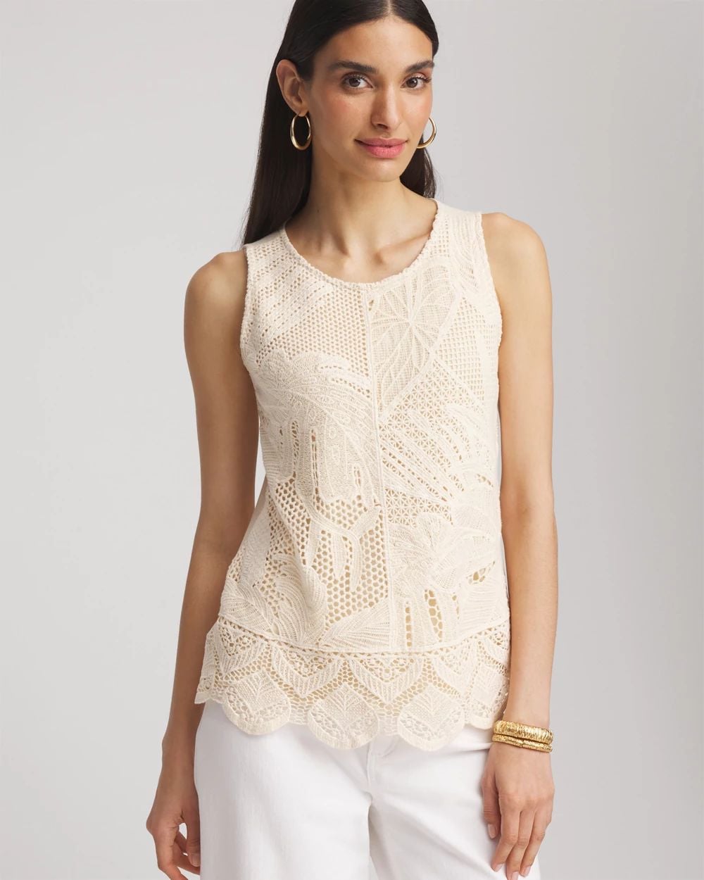 Island Crochet Lace Tank | Chico's