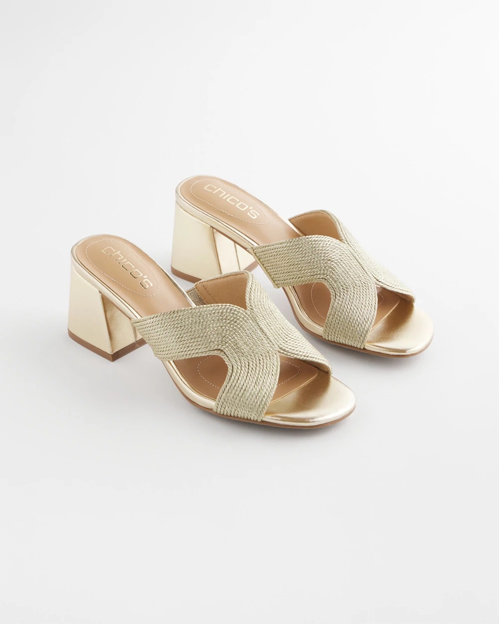 Gold Verona Block Heels | Chico's