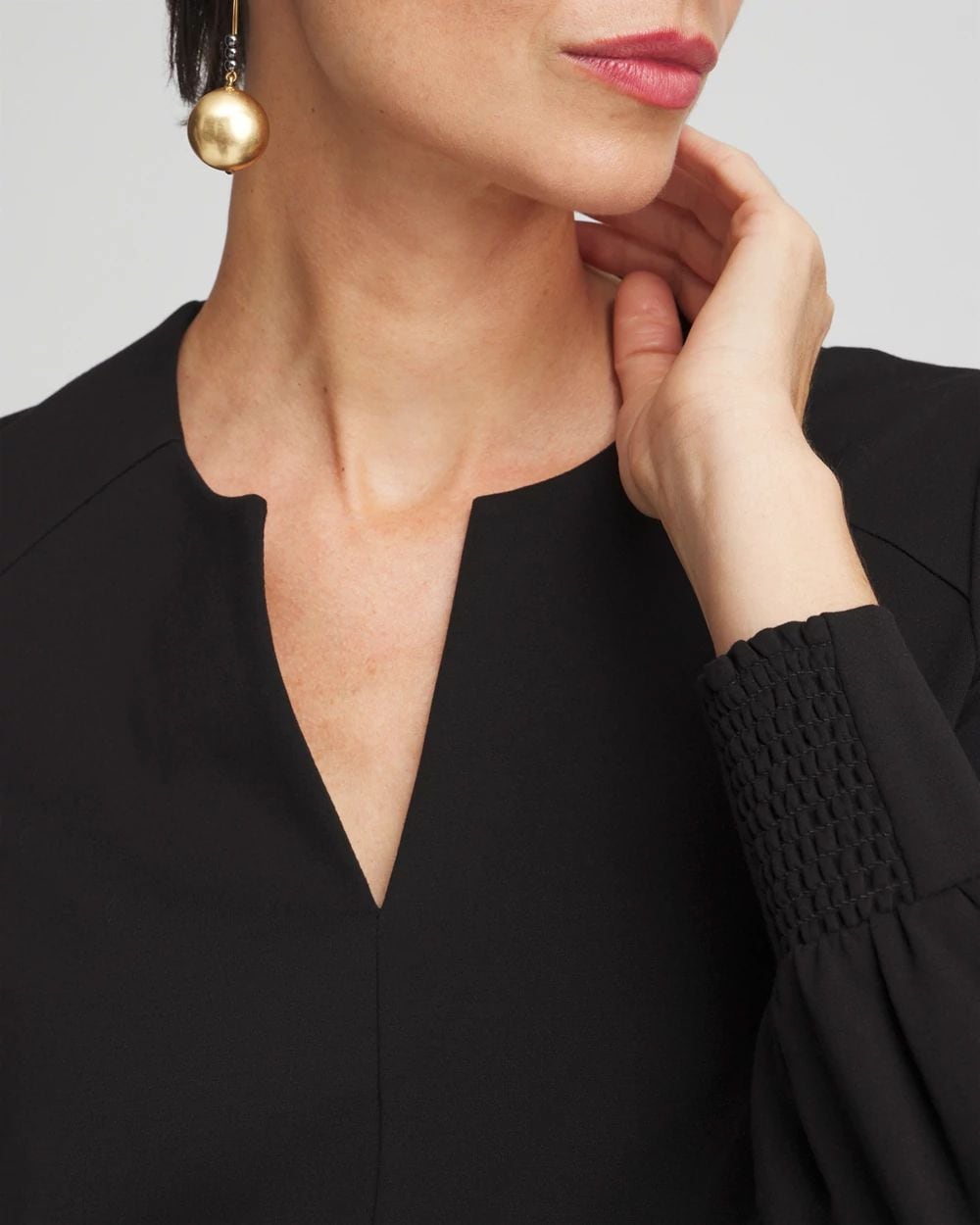 Ponte Notch Neck Tunic | Chico's