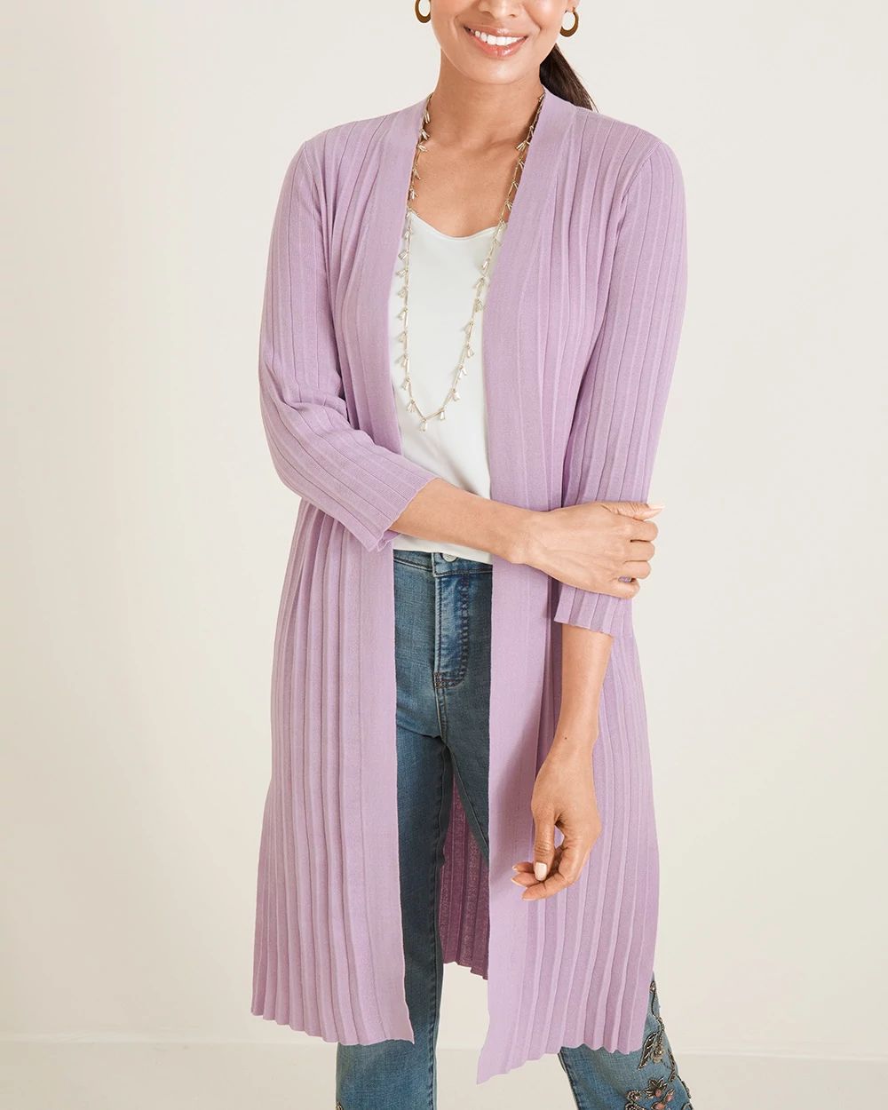 Long Pleated Cardigan | Chico's