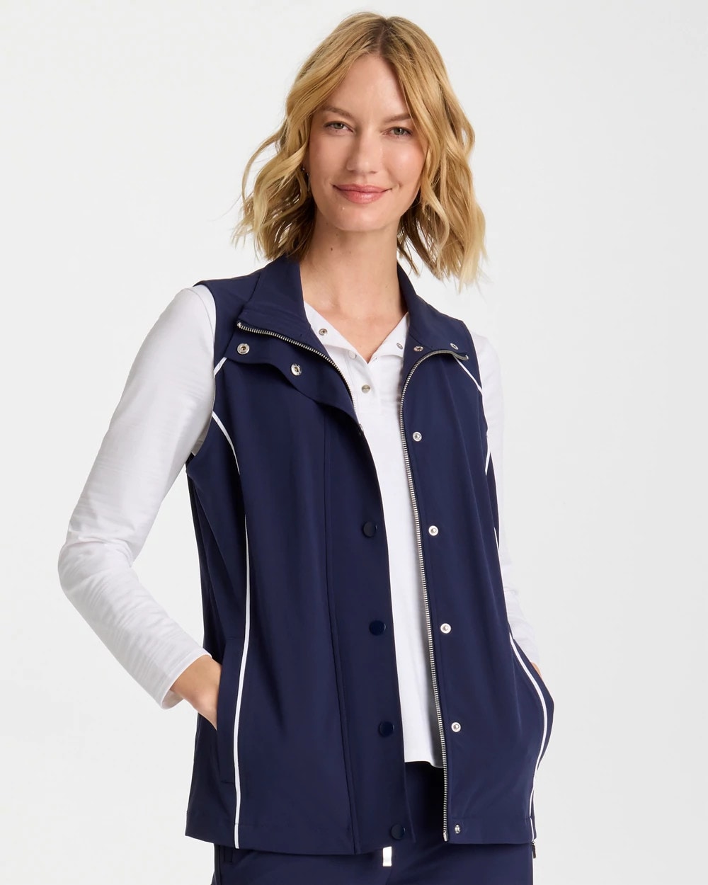 Zenergy® UPF Full Snap Vest | Chico's