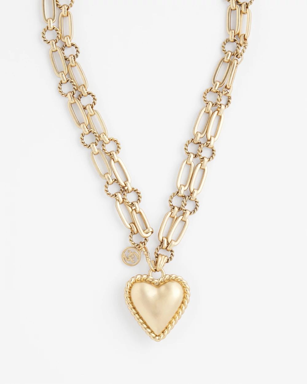 Gold-Tone Heart Necklace | Chico's