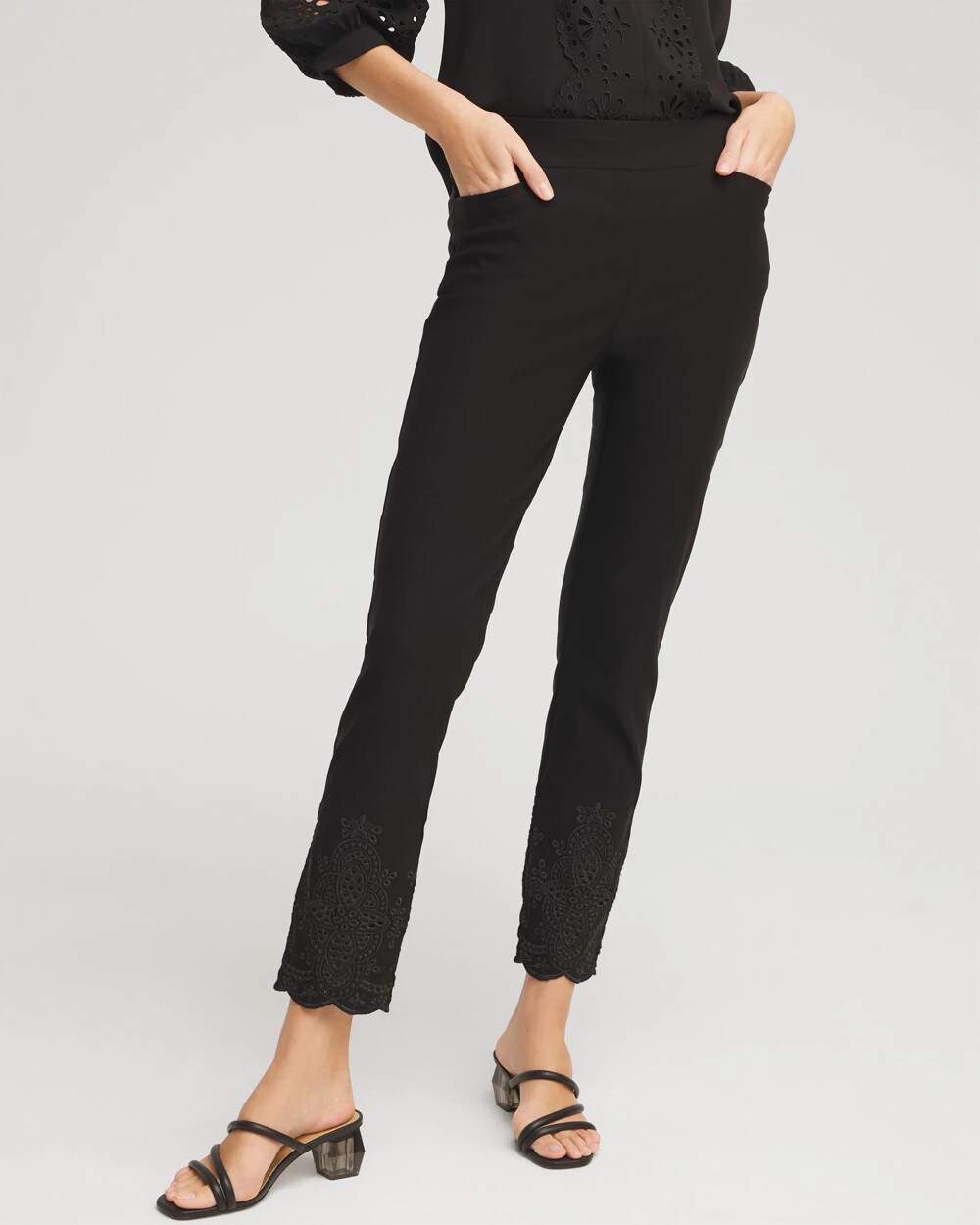 Brigitte Eyelet Ankle Pants | Chico's