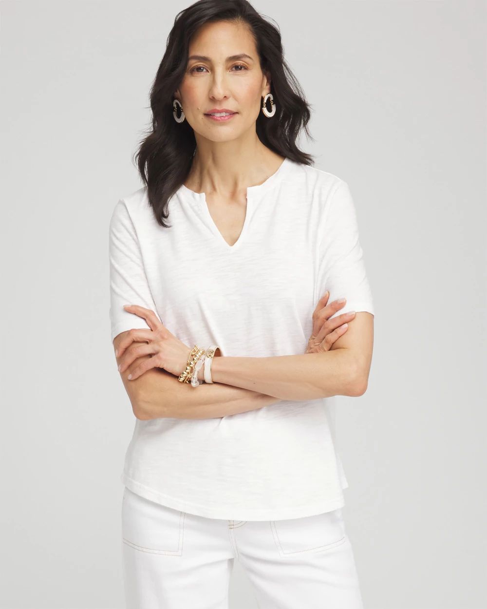 Notch Neck Tee | Chico's